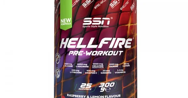SSN Sports Style Nutrition HellFire 300 Gr (Ahududu Limon) Pre Workout